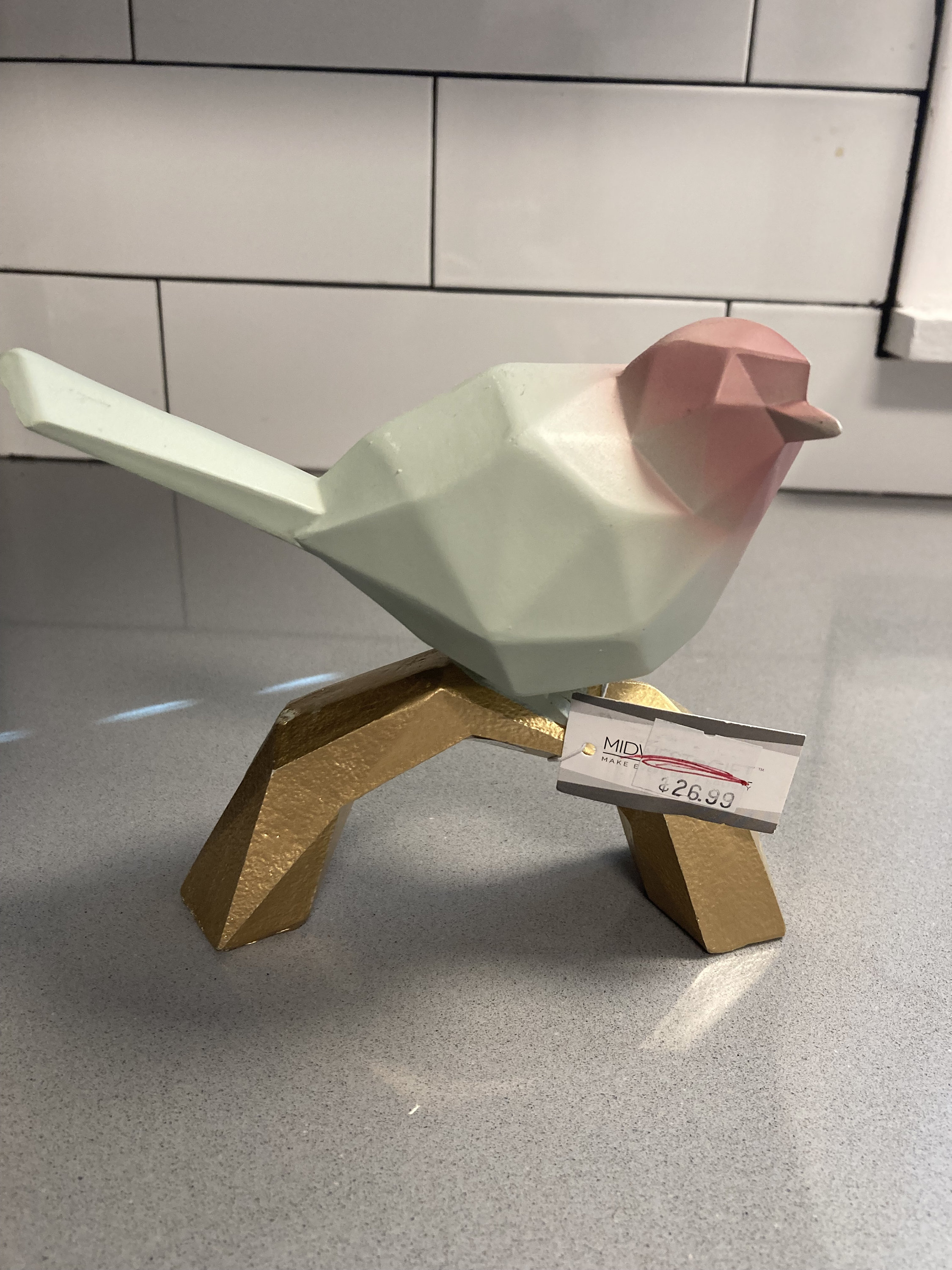 Modern Sculpted Pottery Bird With Original Tag - Etsy