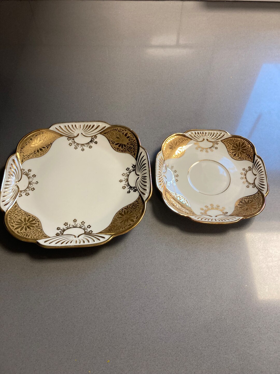 Genuine Gold Plated German-bavarian Decorative Plates - Etsy