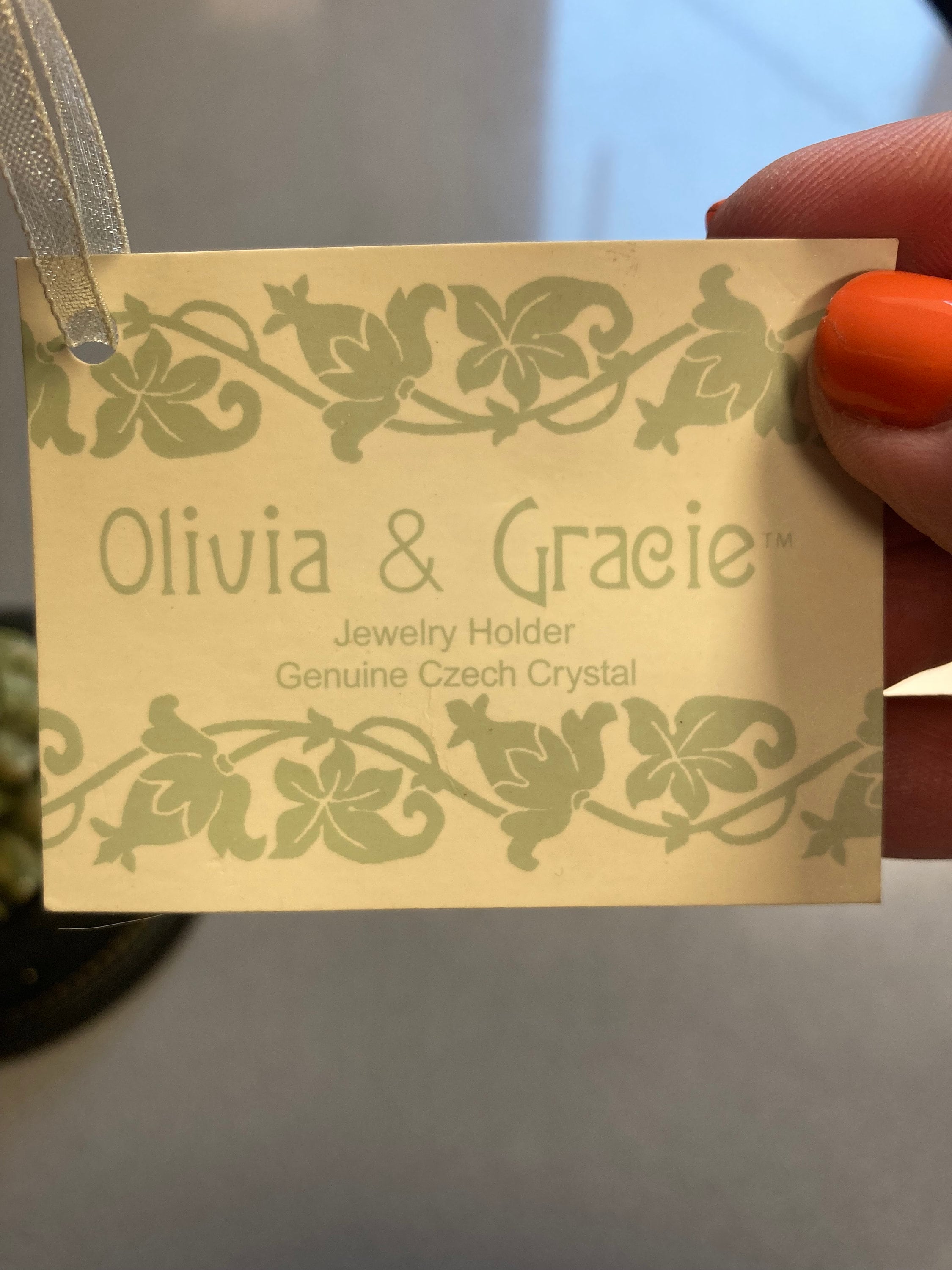 Olivia and Gracie, Genuine Czech Crystal Jewelry Holder, Never Used ...