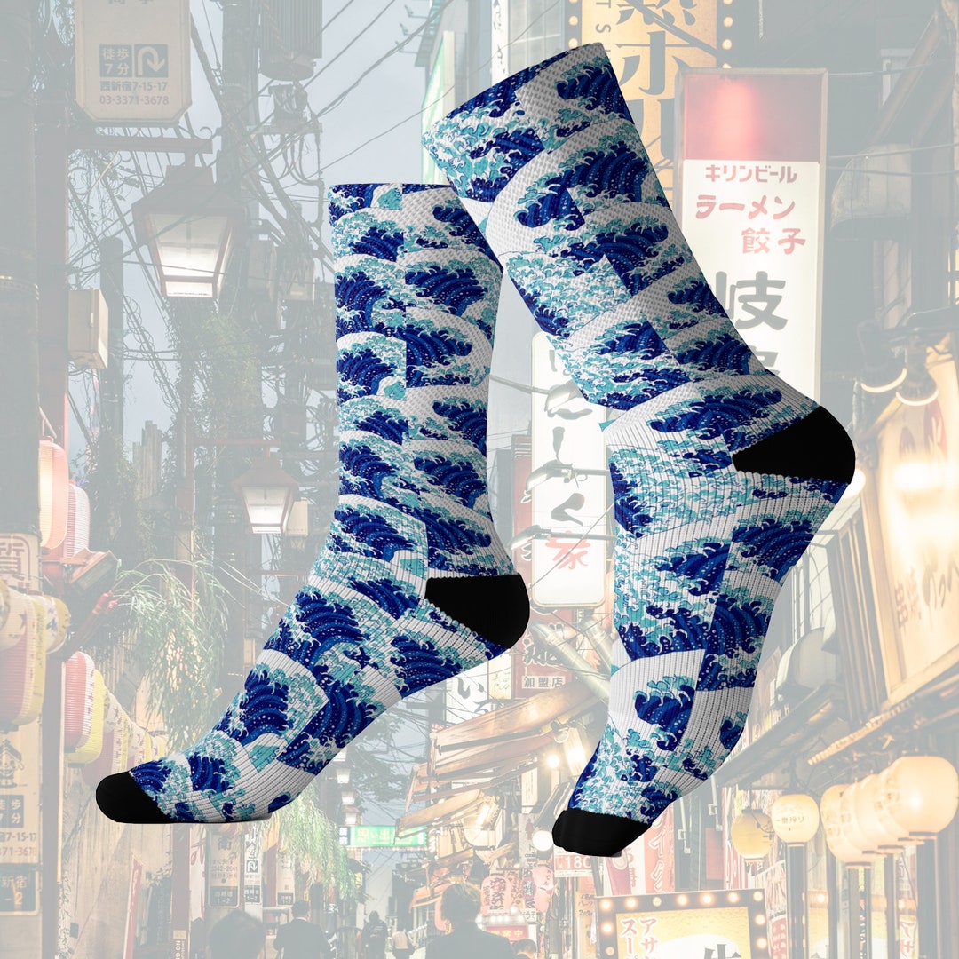 Kanagawa Great Wave Socks, Japan, Japanese, Wave, Japan Wave, Kanagawa ...