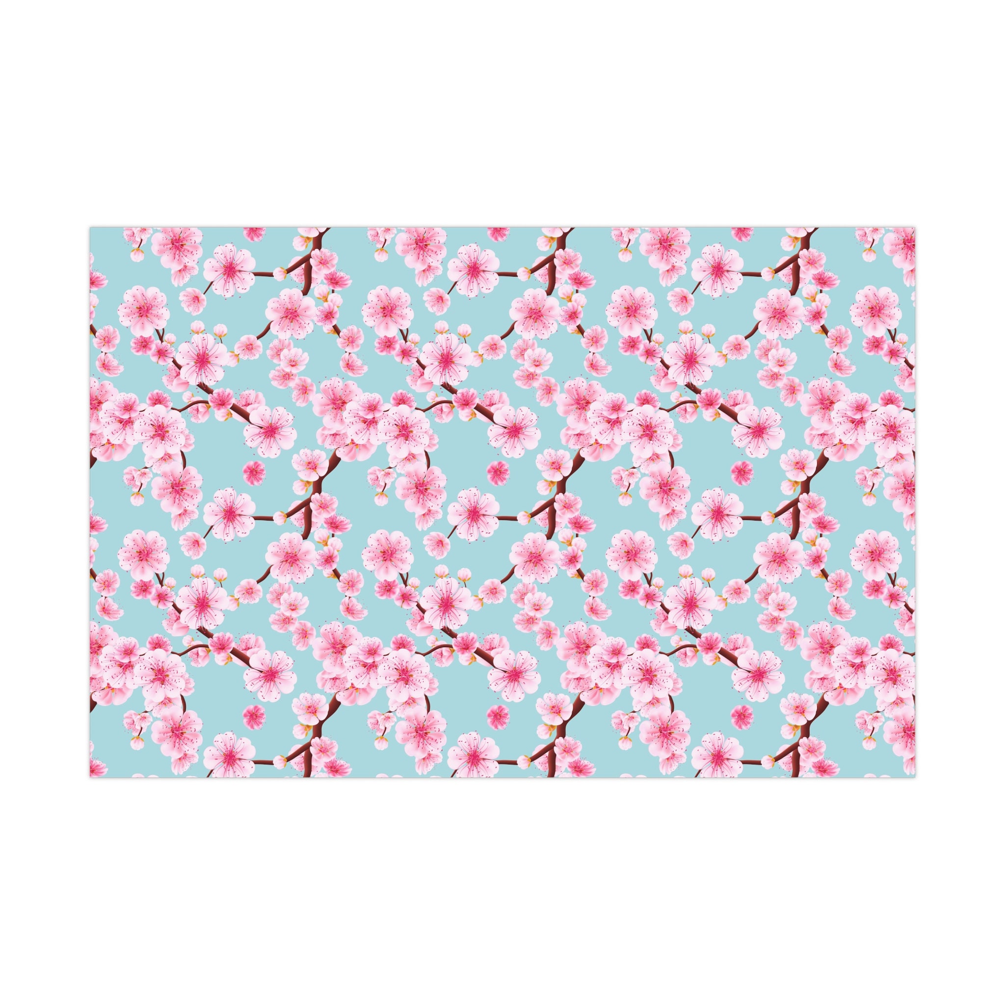 Japanese Sakura Cherry Blossom Gift Wrap Papers, Japan, Sakura, Cherry ...