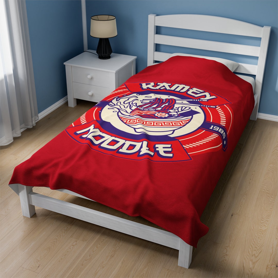 Japanese Ramen Bowl Velveteen Plush Blanket, Asian Decor - Etsy