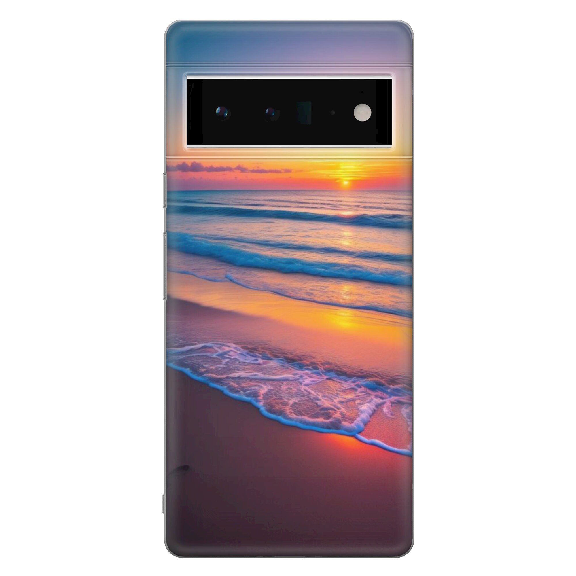 Beach Sunset Phone Case Ocean Waves Cover for Google Pixel 8, 8pro, 7A ...