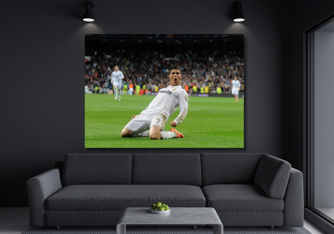 Cristiano Ronaldo PRINT Cristiano Ronaldo Canvas Wall Art Cristiano ...
