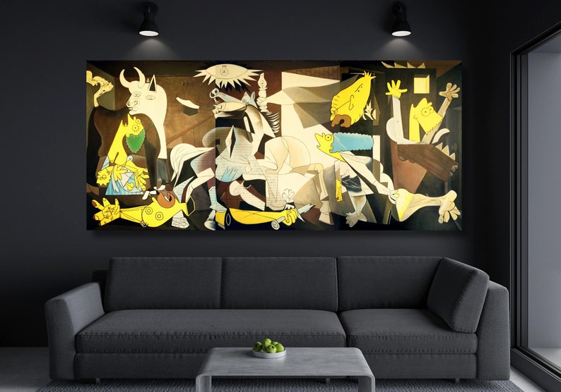 Pablo Picasso Guernica Poster, Guernica Wall Art,guernica Black White ...