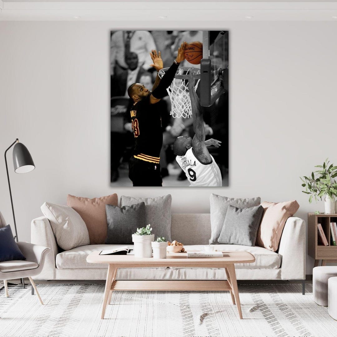 Legend Block by Lebron James Canvas Ready to Hang Wall Art, Lebron ...