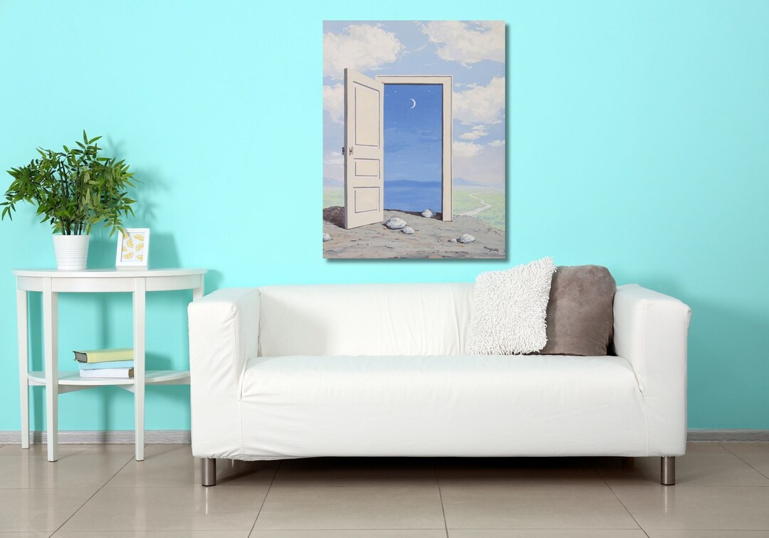René Magritte DOOR Canvas, Rene Magritte Wall Art, Rene Magritte Canvas ...
