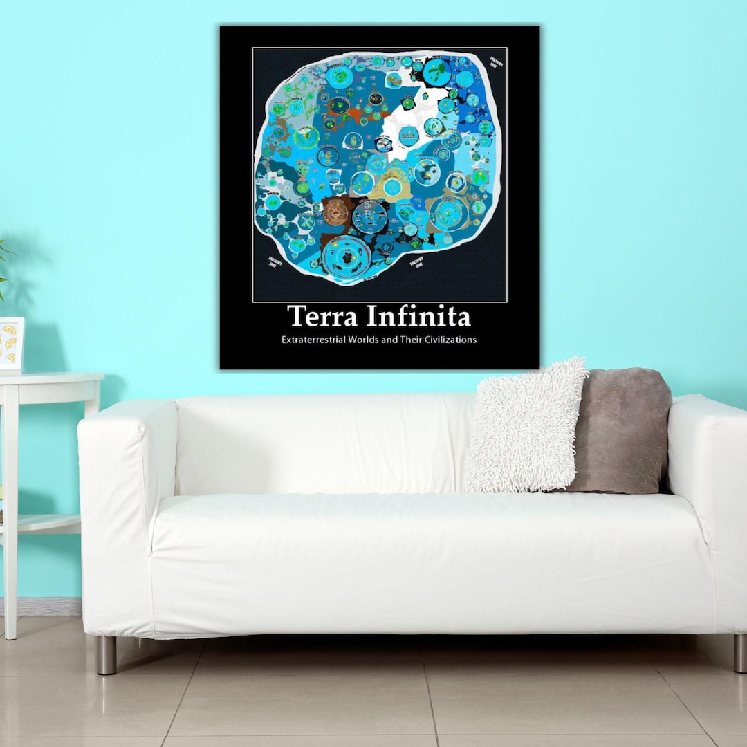 Terra Infinita - Flat Earth Map High Resolution Wall Art - Extra ...
