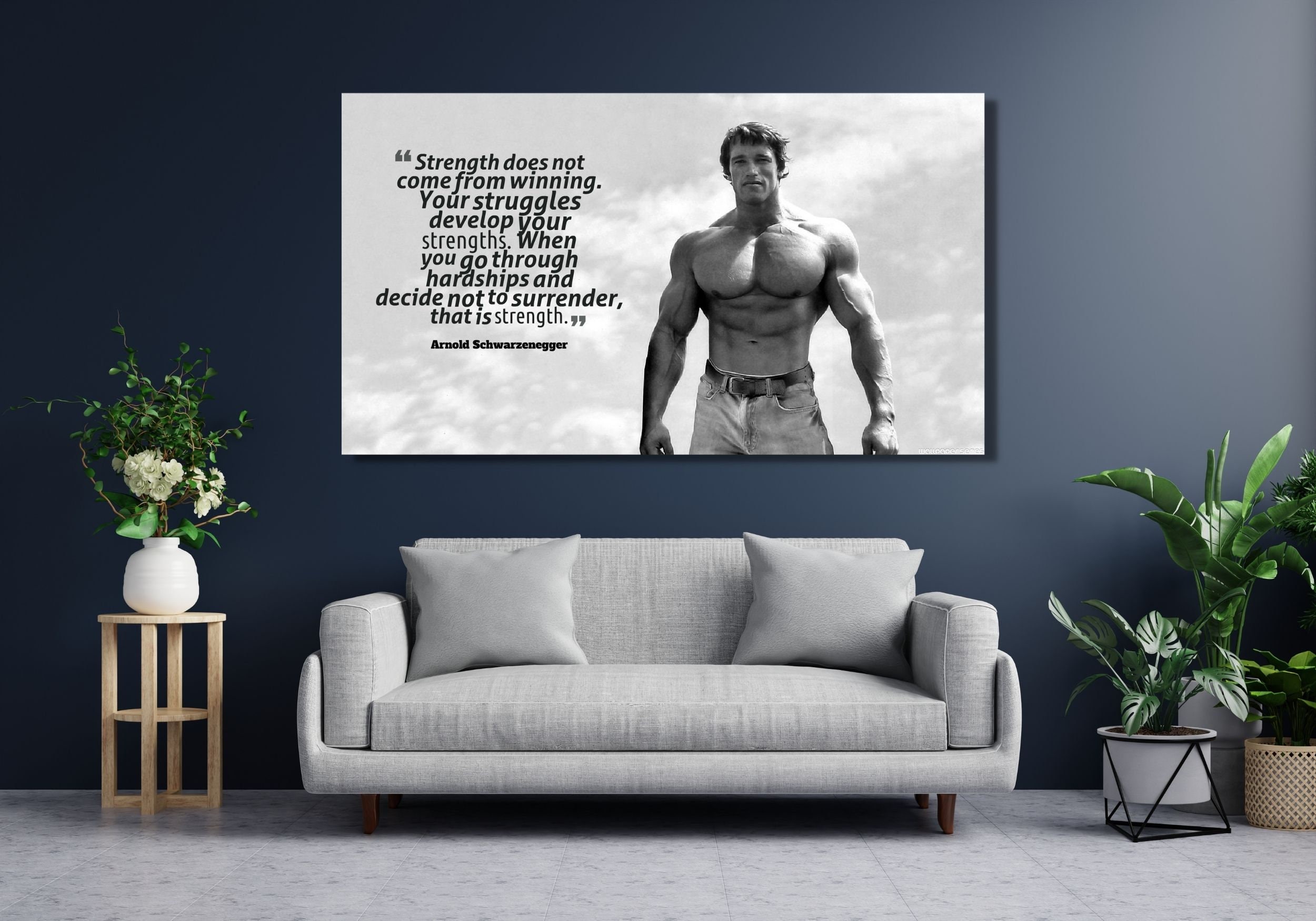 Arnold Schwarzenegger Art Motivational Canvas Arnold Poster ...