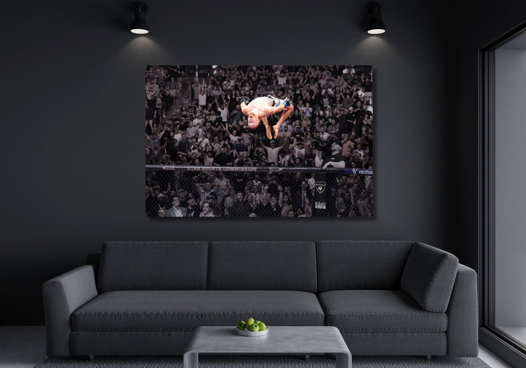 Justin Gaethje Knockout Canvas Wall Art Poster Print BMF Title KO Over ...