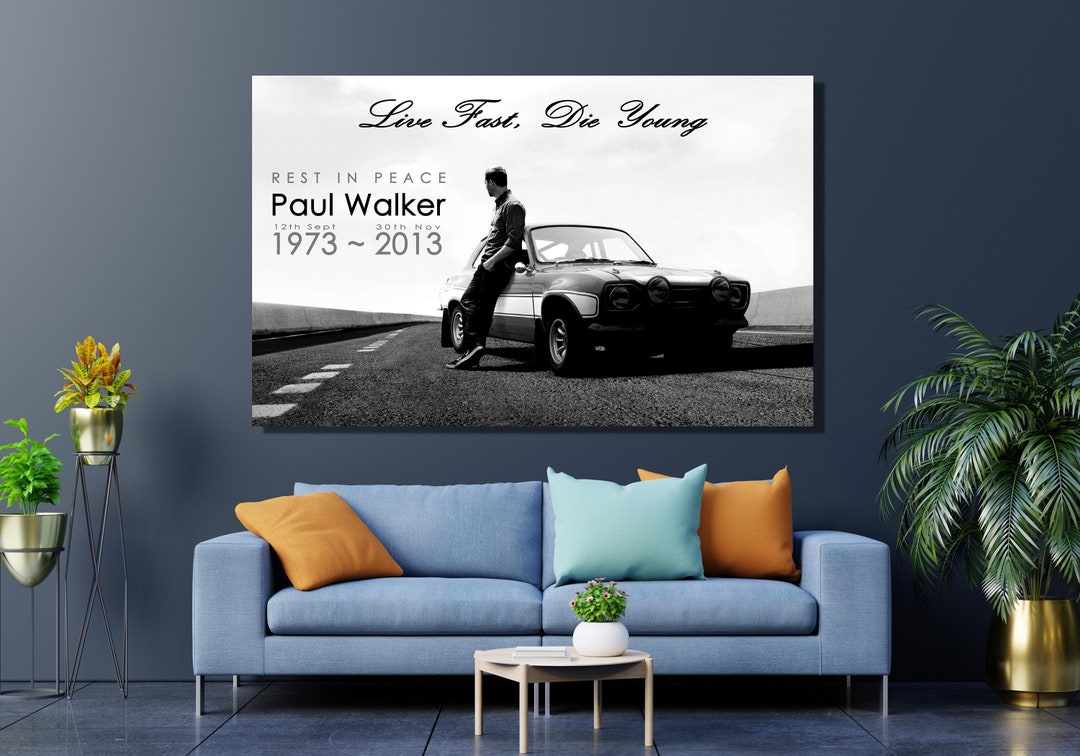 Paul Walker Wall Art Canvas, Movie Series Canvas, Paul Walker Canvas ...