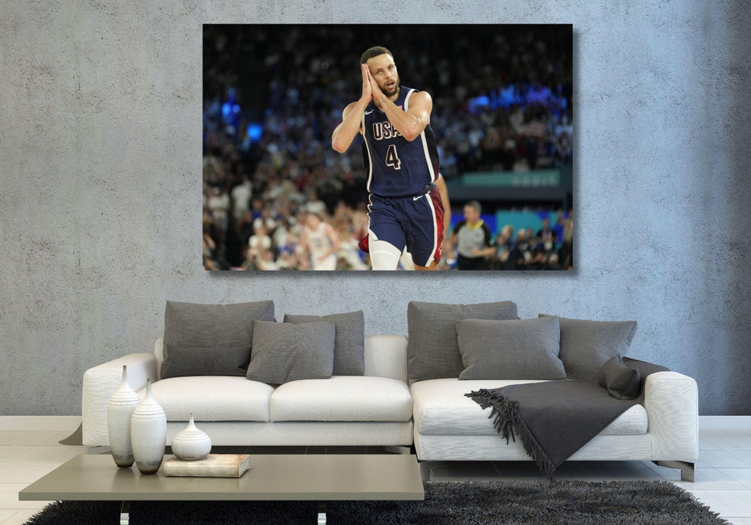 Stephen Curry ICONIC SLEEPING Emoji Poster Game-winning U Team 2024 ...