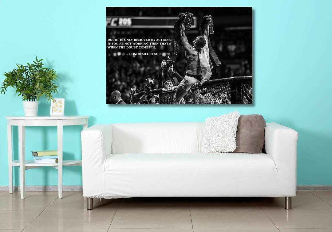 Mcgregor Knock Down Poster Wall Art Conor Mcgregor Poster Legend Boxing ...