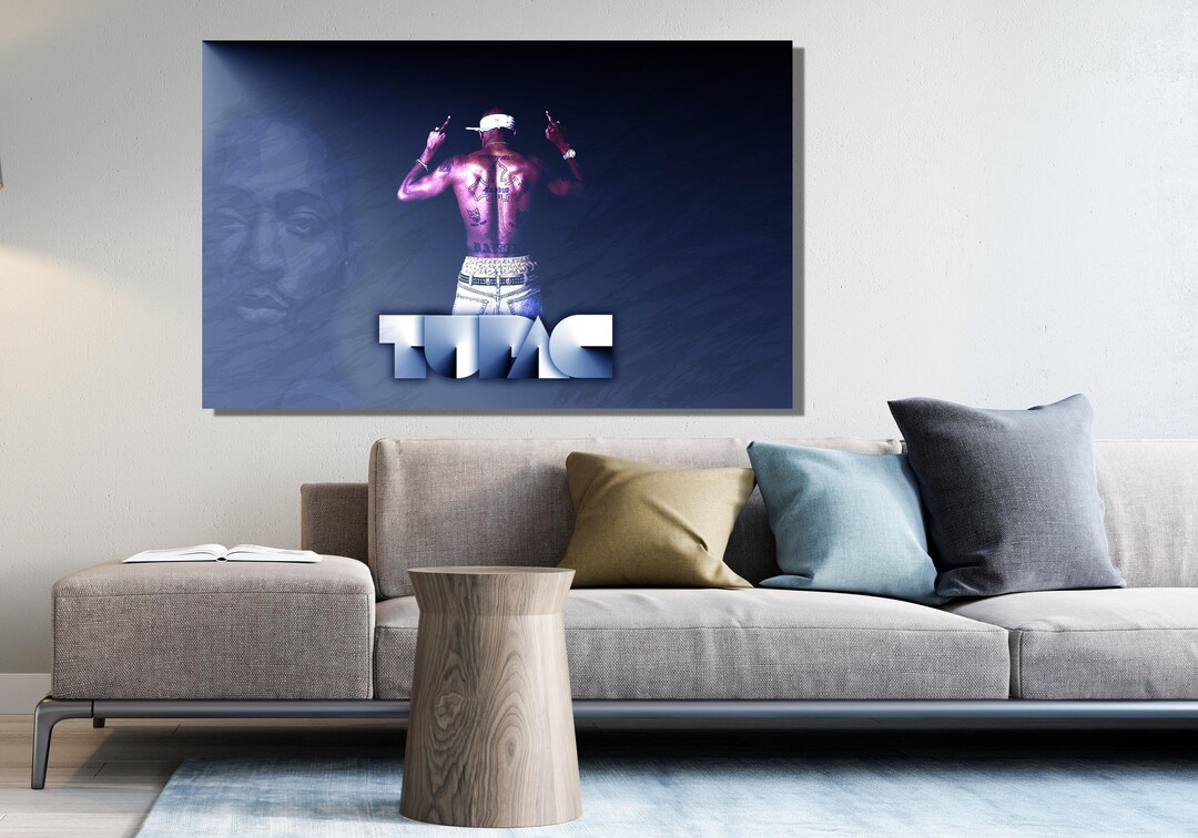 Tupac Shakur Poster, Tupac Canvas Wall Art, 2pac Canvas Print, Home ...