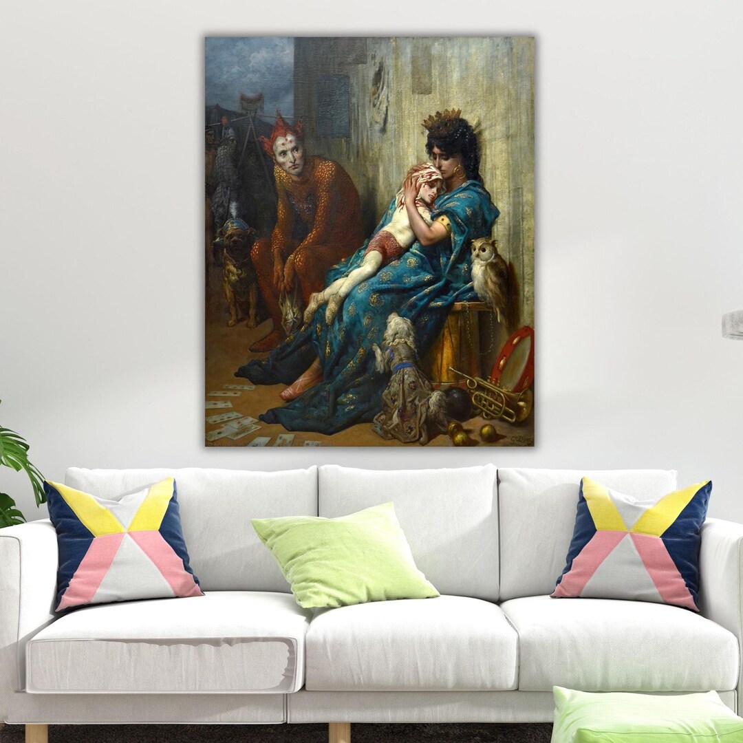 Paul Gustave Dore Street Performers Canvas Ready to Hang,modern Canvas ...