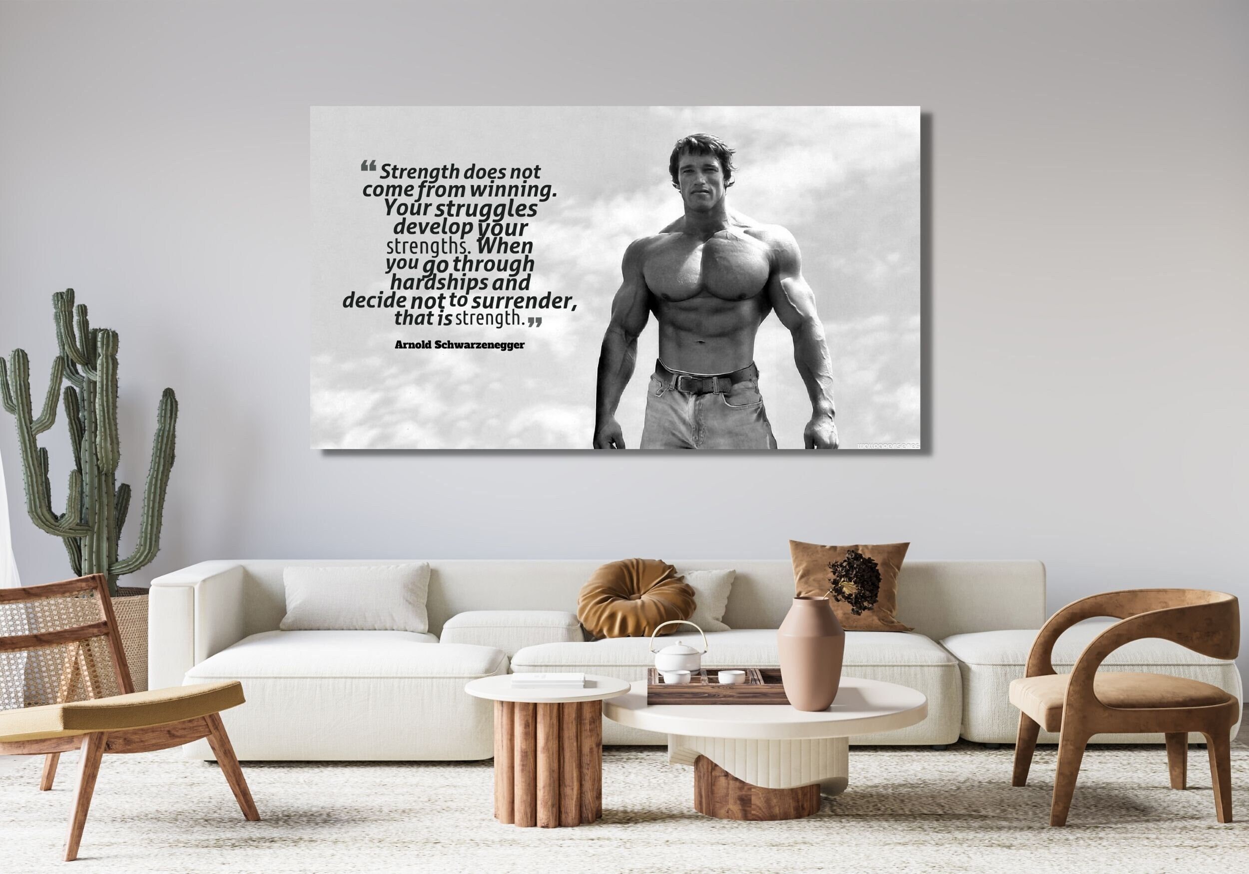 Arnold Schwarzenegger Art Motivational Canvas Arnold Poster ...