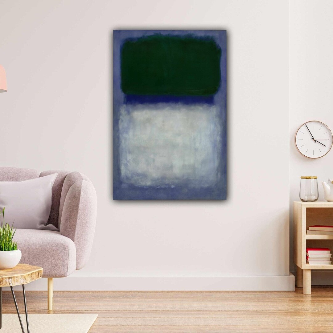 Mark Rothko Blue & Green Reproduction Painting Mark Rothko CANVAS WALL ...
