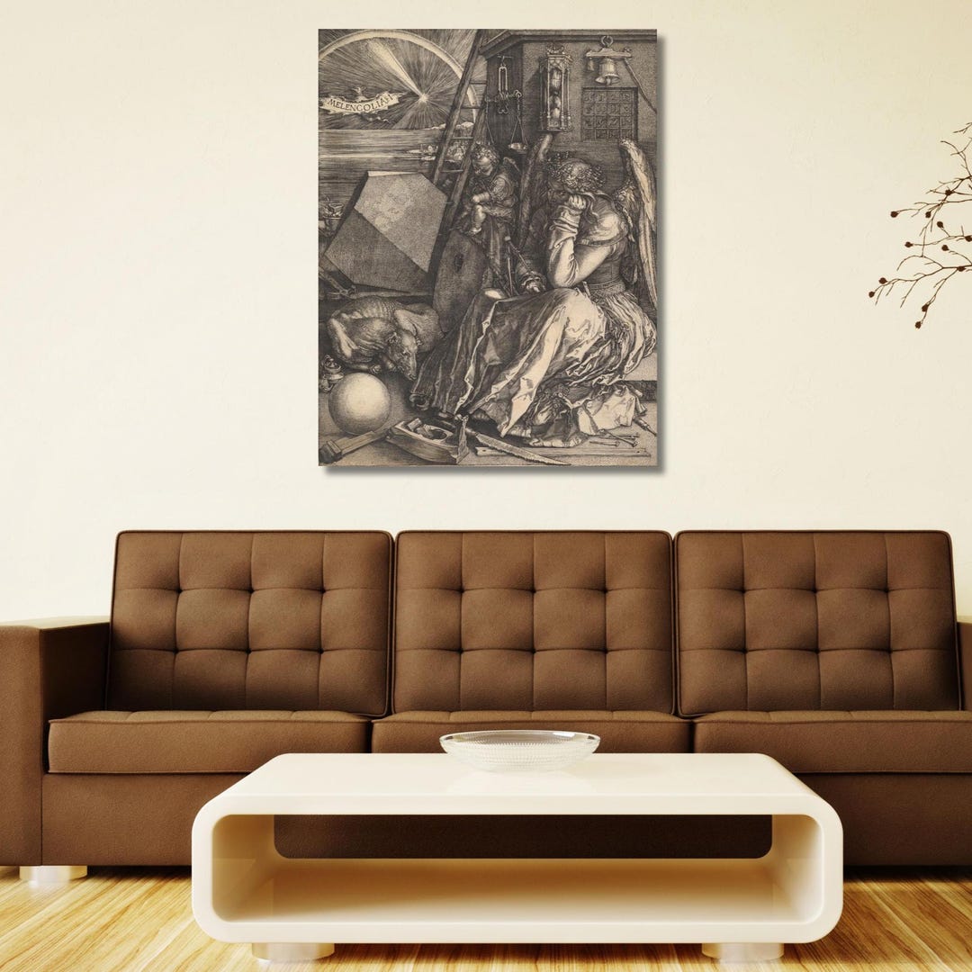 Albrecht Durer Melancholia (melancolia) Ready to Hang Canvas, Print ...