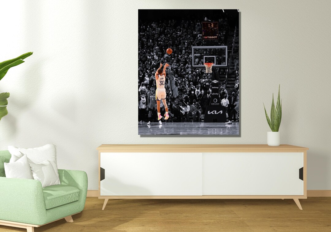 Steph Curry LEGEND Last Shot Poster Canvas Wall Art Print Golden State ...