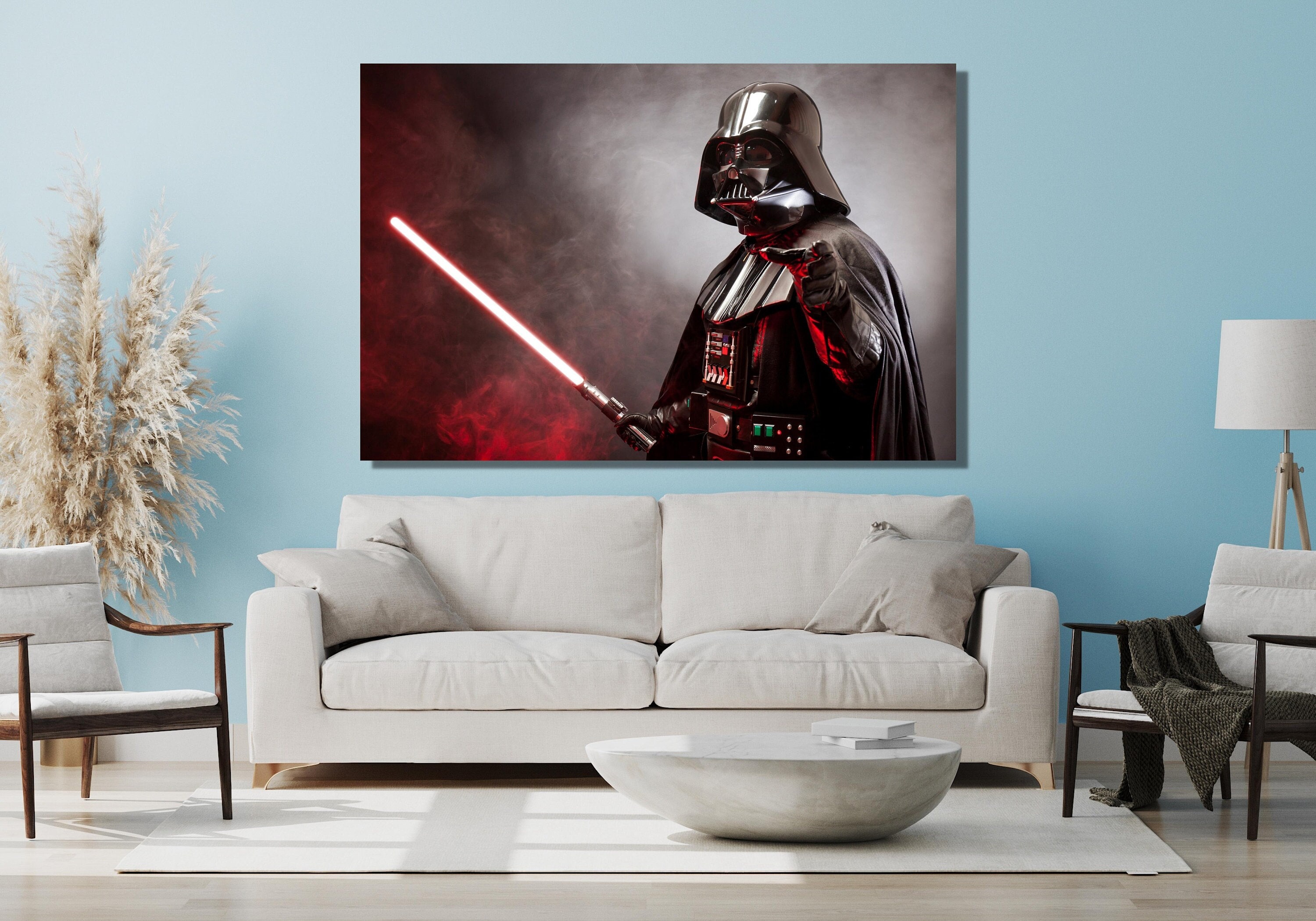 Darth Vader Posterstarwars Poster Canvas Wall Artdarth Vader - Etsy