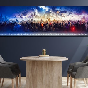 150 Movie Blockbuster Characters Panorama Wall Art Eye-catcher Panorama ...