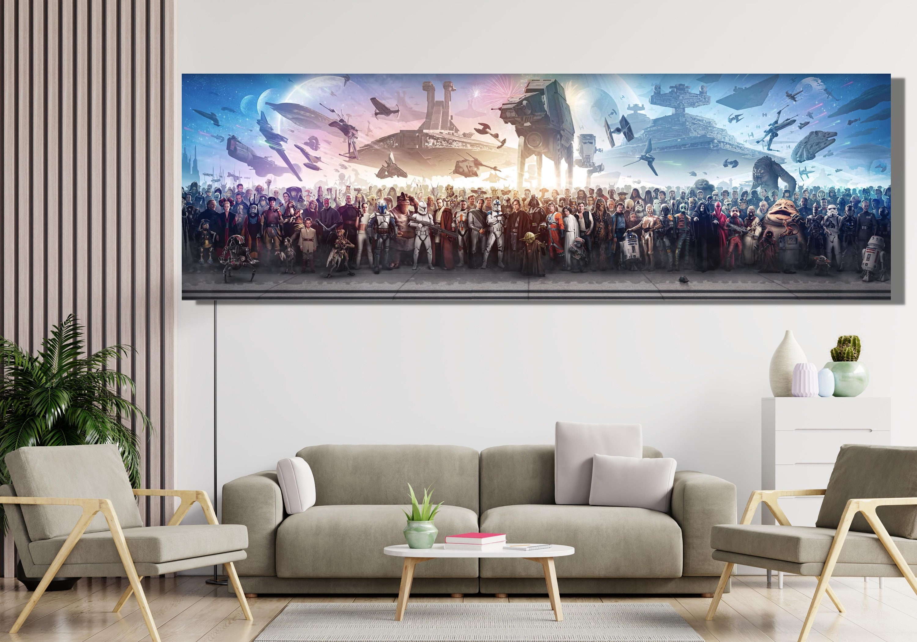 Epic Starwars Wall Art, Full Starwars Character Poster Movie Film Art ...