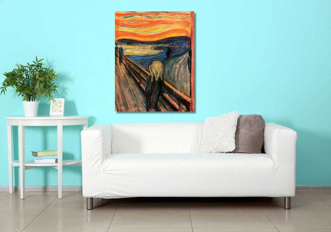 The Scream by Edvard Munch high Resolution Version Print Poster ...