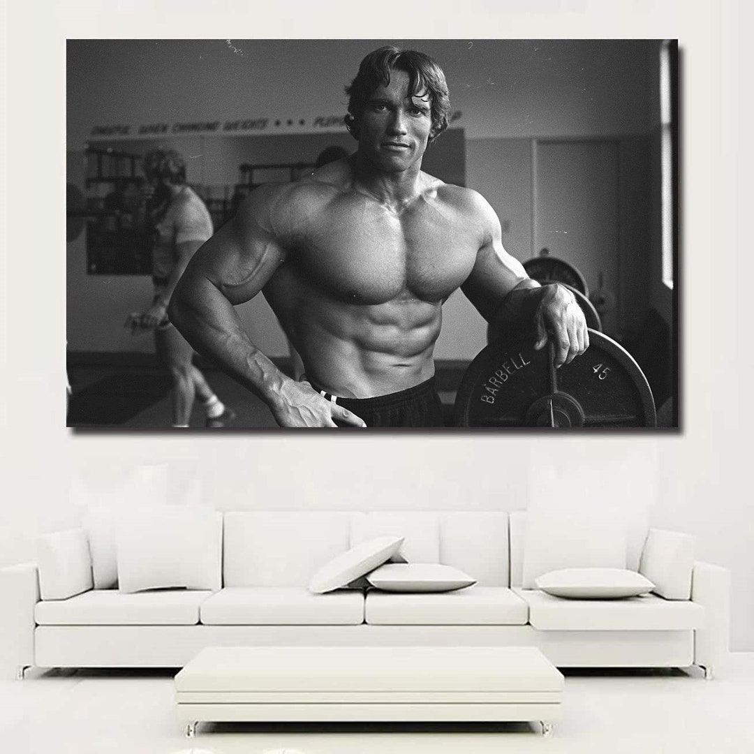 Arnold Schwarzenegger Motivational Canvas Poster - Inspirational Quote ...