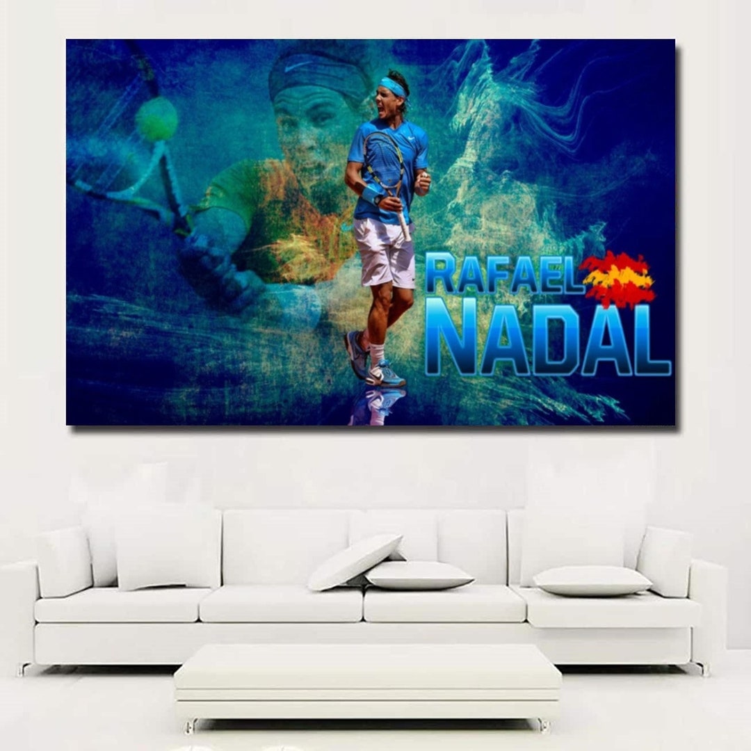 Rafael Nadal Poster Sports Room Art Rafael Nadal Print Canvas ...