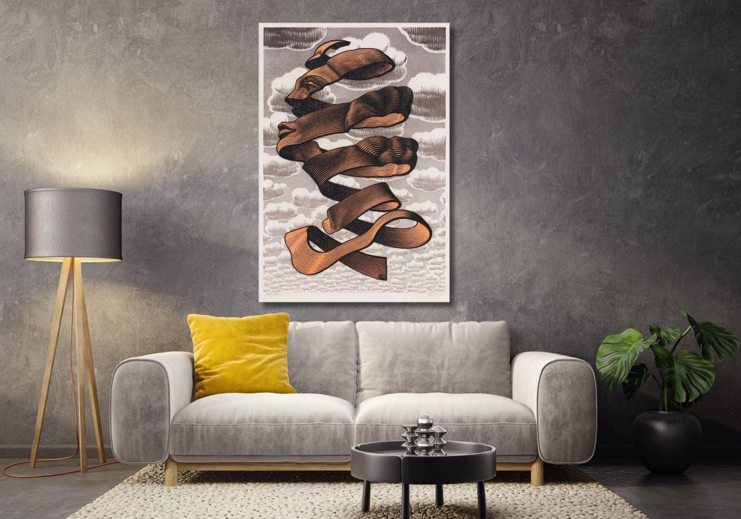 RIND by M.C. Escher 1955 Ready to Hang Wall Art,canvas Wall Art,maurits ...