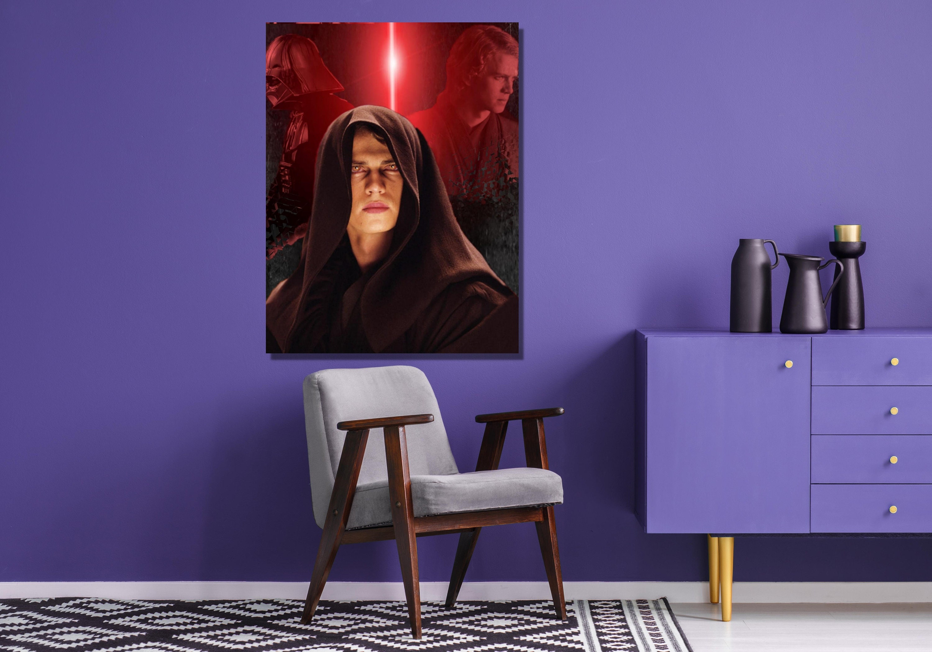 Starwars Obi Wan Poster Canvas Wall Art,anakin Poster,anakin Skywalker ...