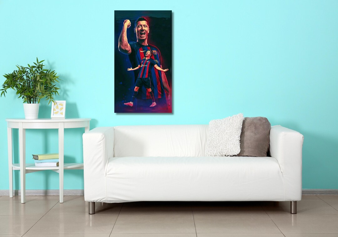 Lewandowski Poster, Football Fan Art, Robert Lewandowski Wall Art ...