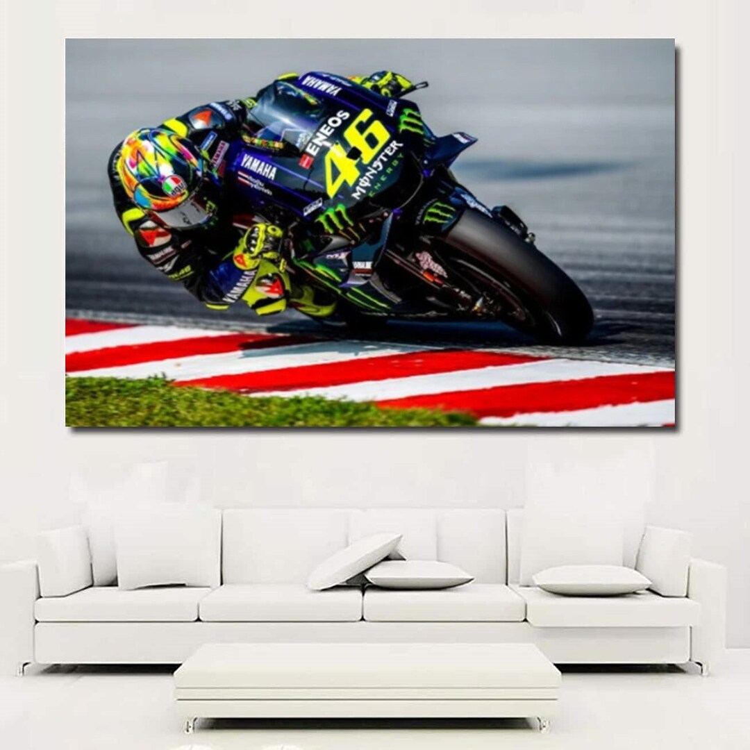 Valentino Rossi Poster,valentino Rossi Canvas Wall Art,moto GP ...