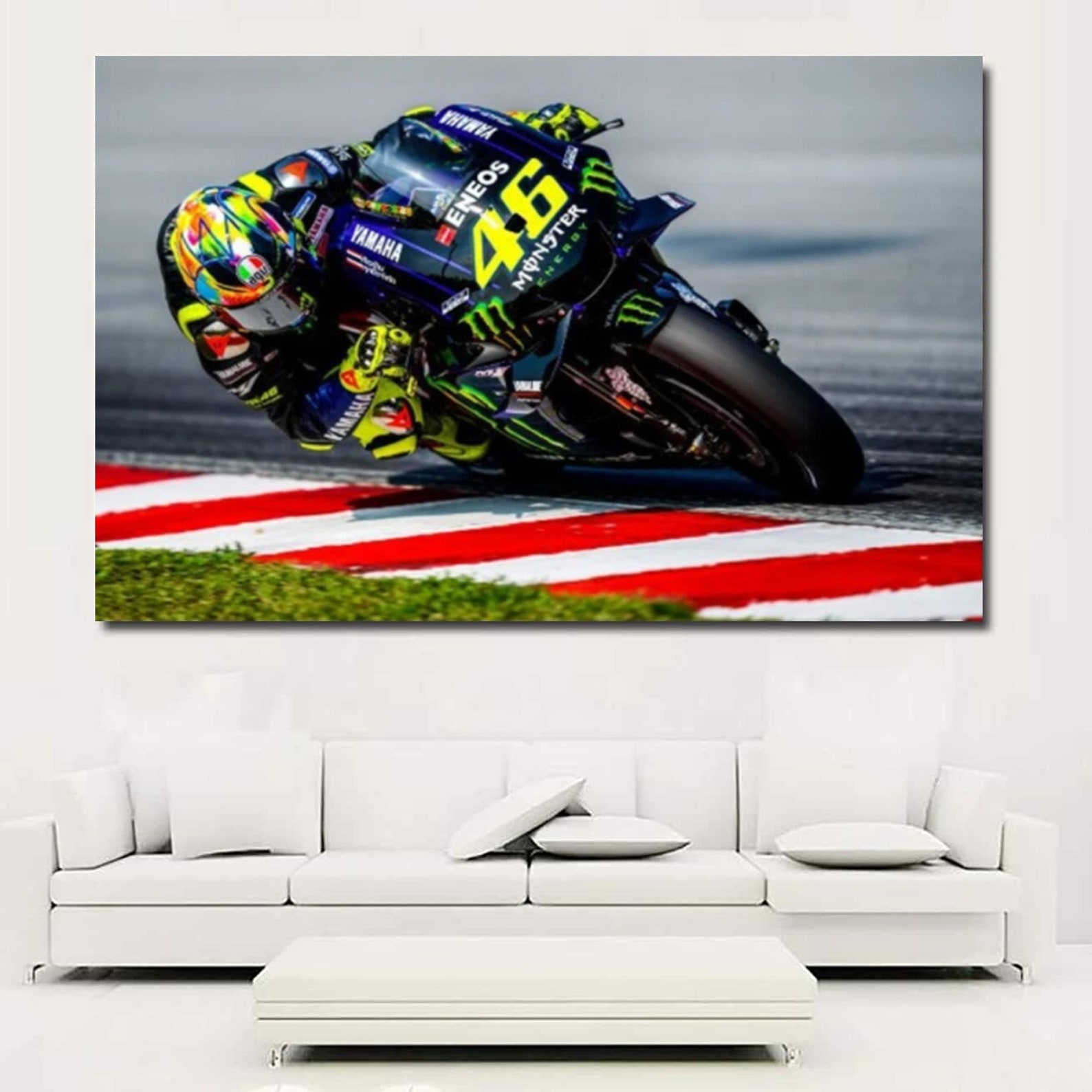 Valentino Rossi Poster Valentino Rossi Wall Art Motogp Superbike Prints ...