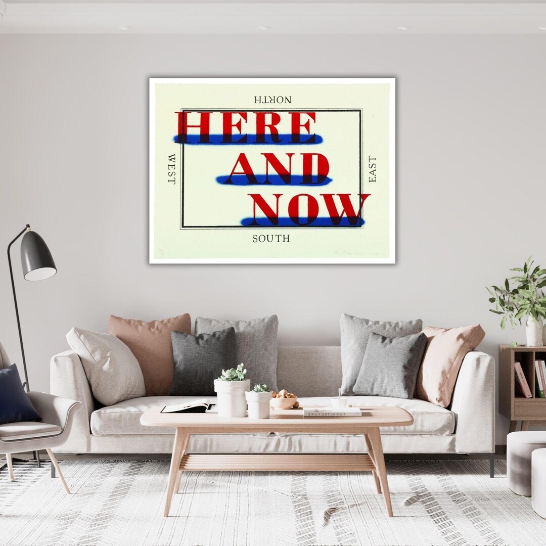 Here and Now by Ed Ruscha Ready to Hang Canvas Quality Fine Art Print ...