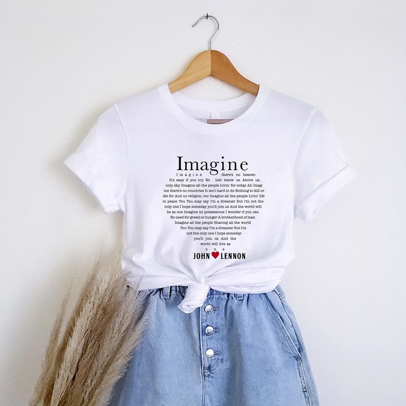 John Lennon Shirt - Etsy
