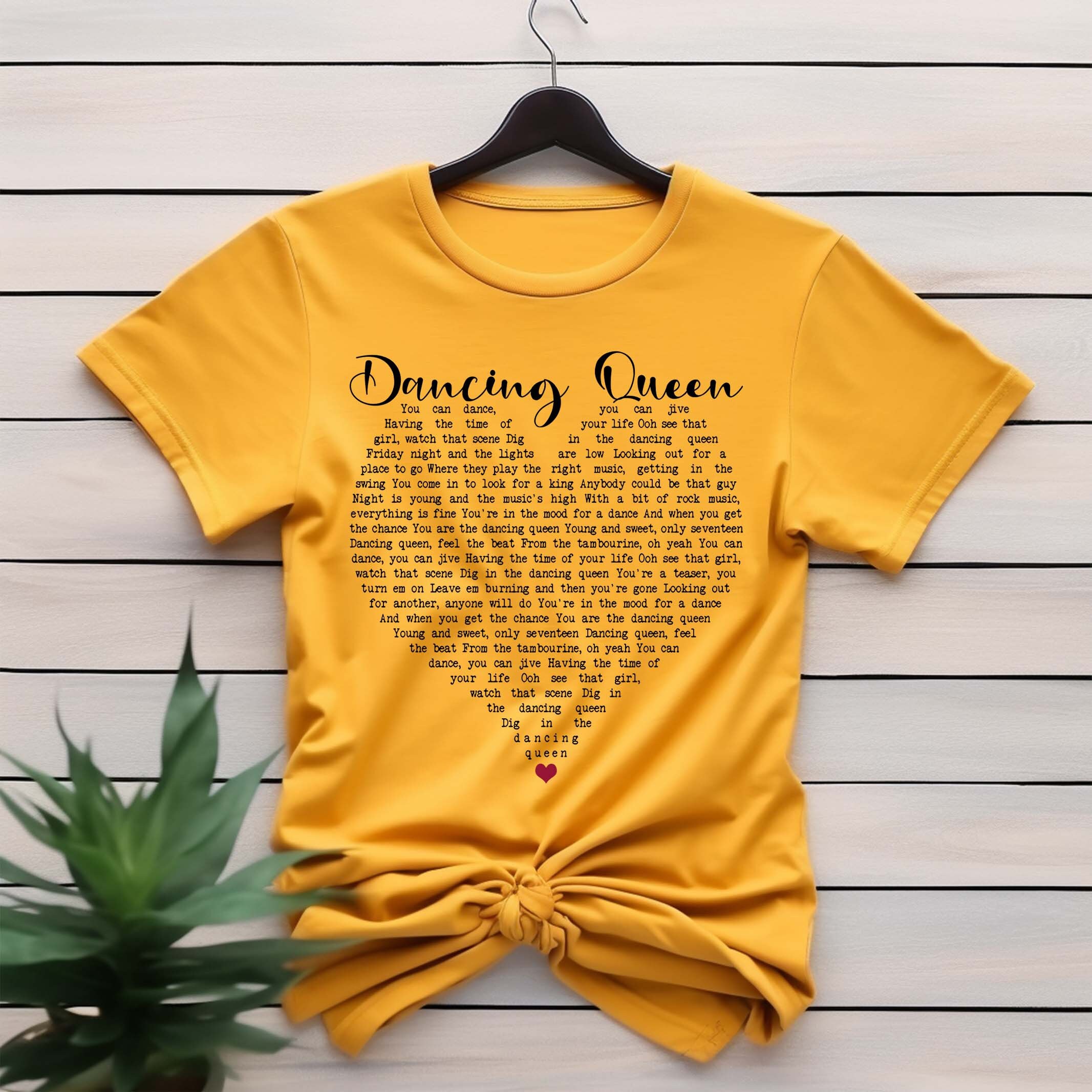 Dancing Queen Lyrics T-shirt Dancing Queen Party Design T-shirt Perfect ...