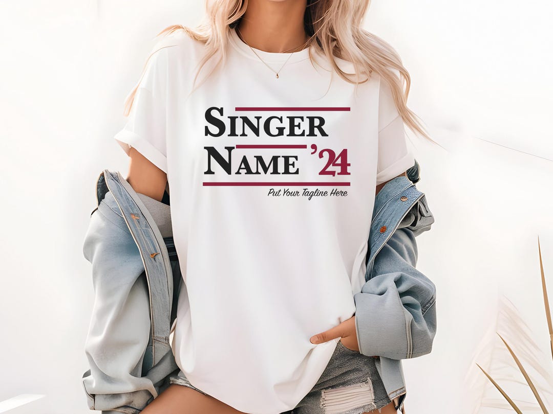 Personalized Concert Shirts, Custom Singer Tour Unisex T-shirt, Add ...