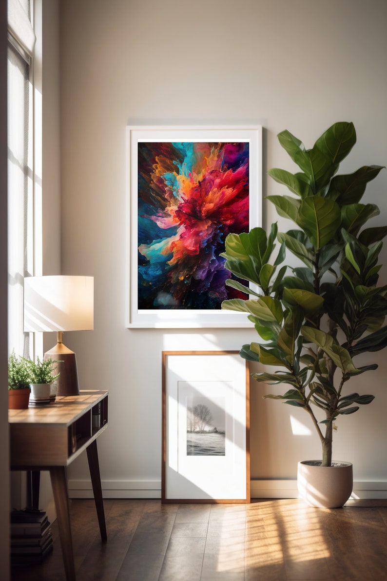 Underwater Color Explosion Digital Poster - Etsy
