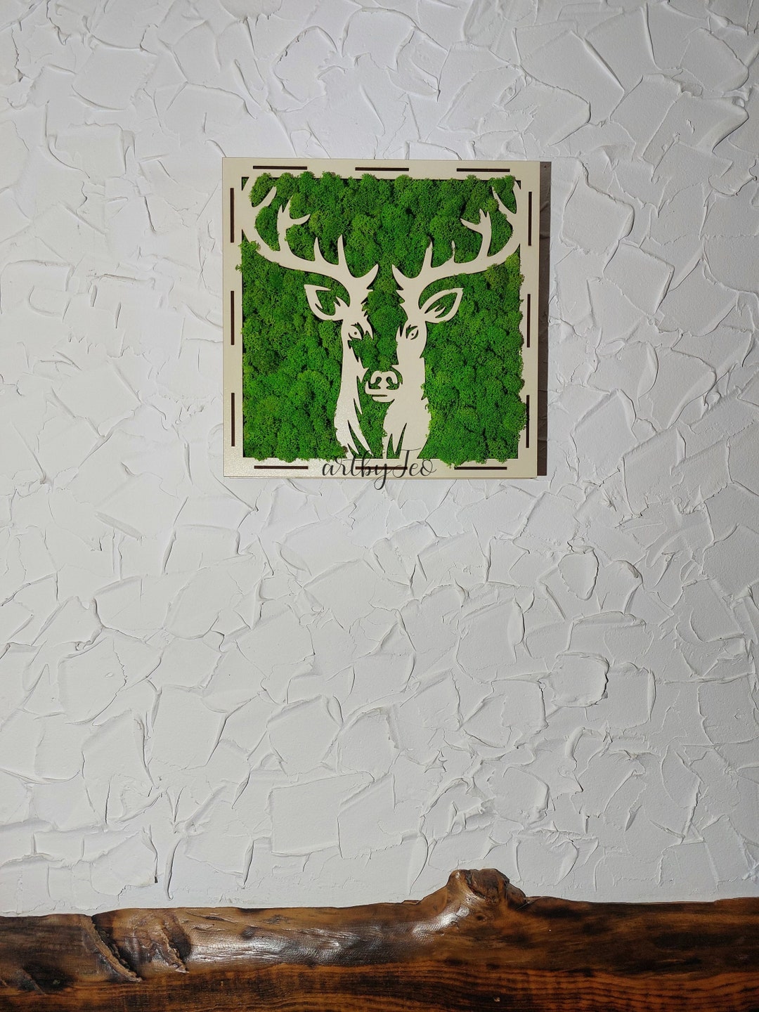 Red Deer Preserved Lichen Moss Decor Craft - Etsy