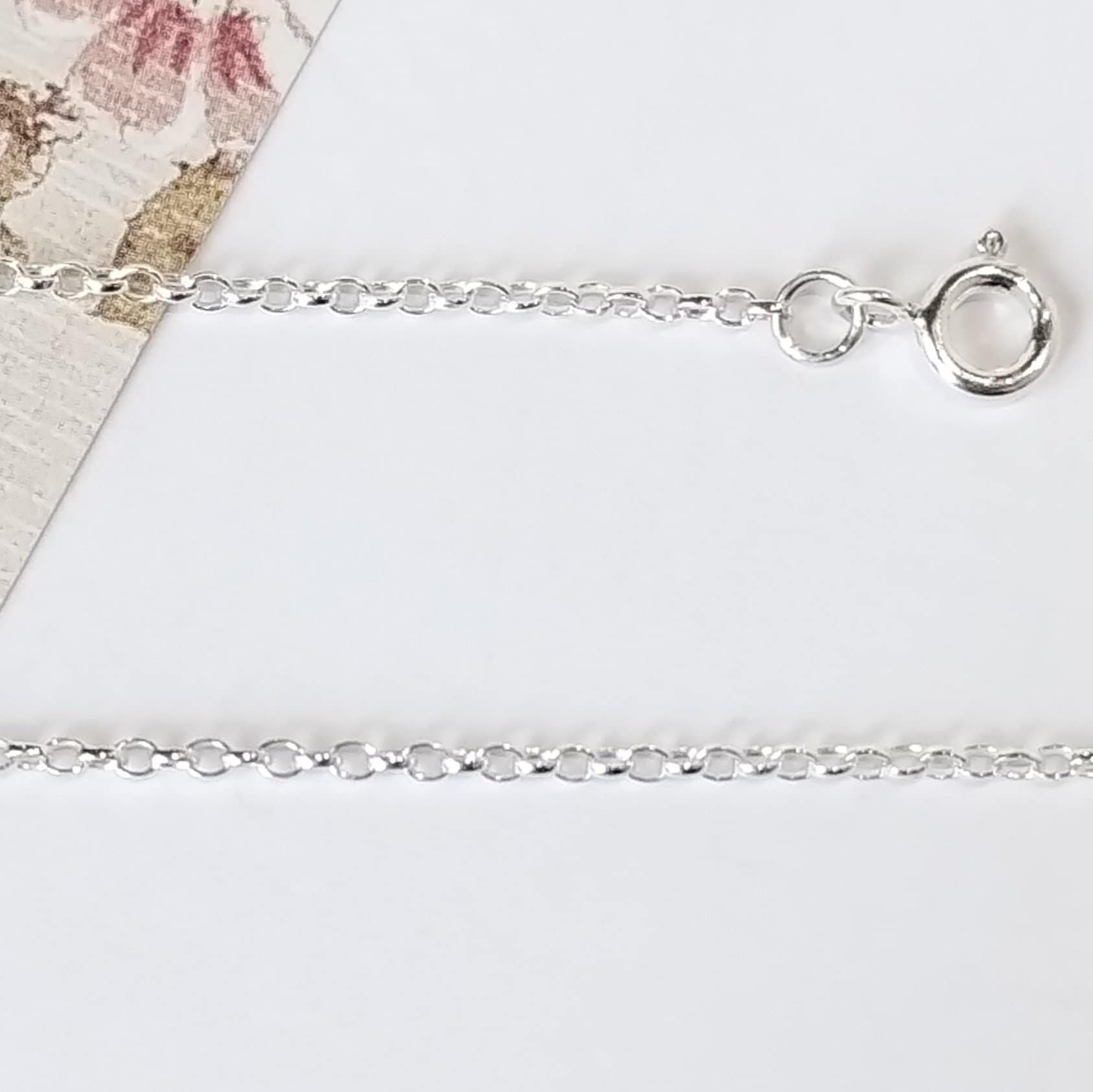 Sterling Silver Chain Necklace, Trace Rope Box Figaro Curb Belcher - 14 ...