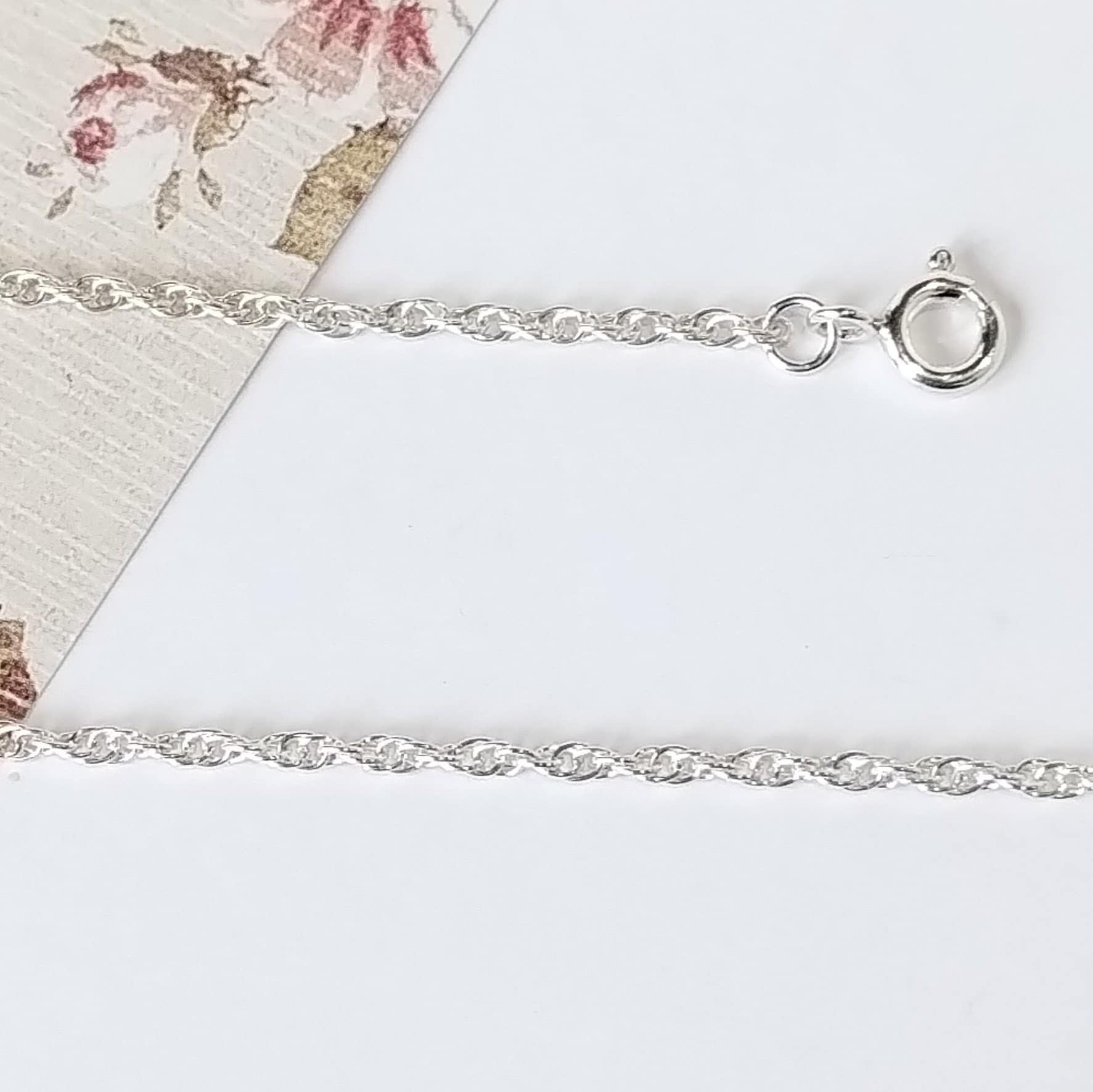 Sterling Silver Chain Necklace, Trace Rope Box Figaro Curb Belcher - 14 ...