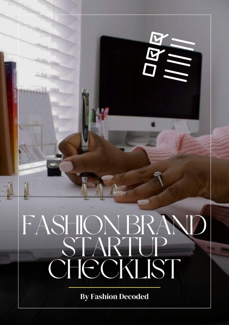 Fashion Brand Checklist | Fashion Start up | Fashion Business Tips ...