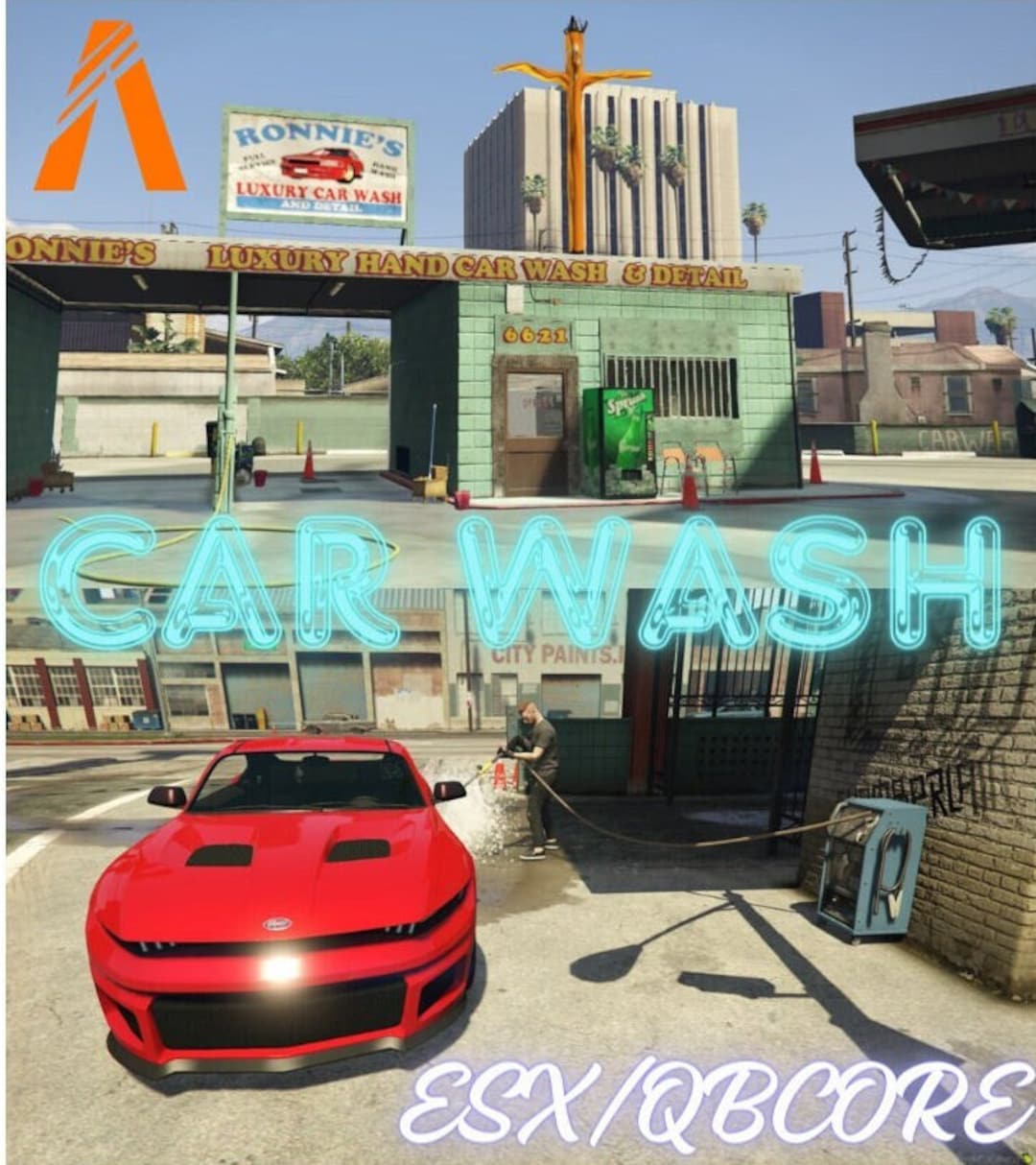 Mlo Car Wash Office With Pressure Washing Scipt For Esx Qbcore Fivem