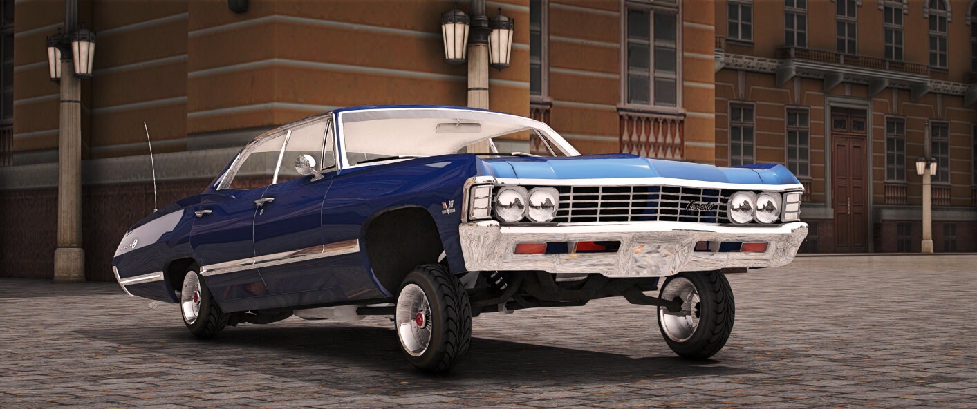 Chevy Impala 1967 Lowrider SP Ready Fivem Grand Theft Auto 5 Optimized ...