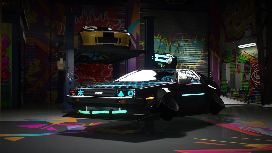 Cyberpunk Delorean DMC-12 FiveM Grand Theft Auto 5 Optimized Mod High ...