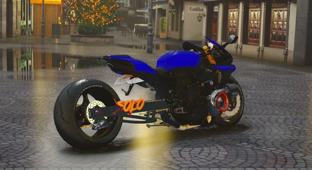 Yamaha R1 Drag Turbo Custom Fivem Grand Theft Auto 5 Optimized Mod High ...