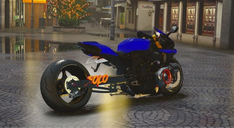 Yamaha R1 Drag Turbo Custom Fivem Grand Theft Auto 5 Optimized Mod High ...