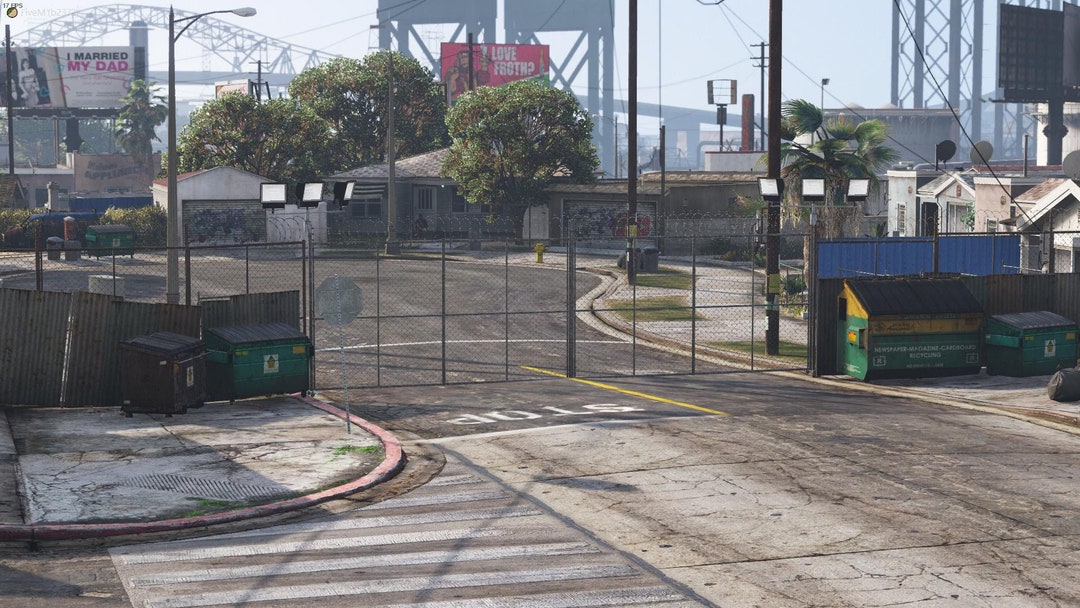 MLO Grove Street Gated Cul-de-sac grove Street Automatic Gate V1 Fivem ...