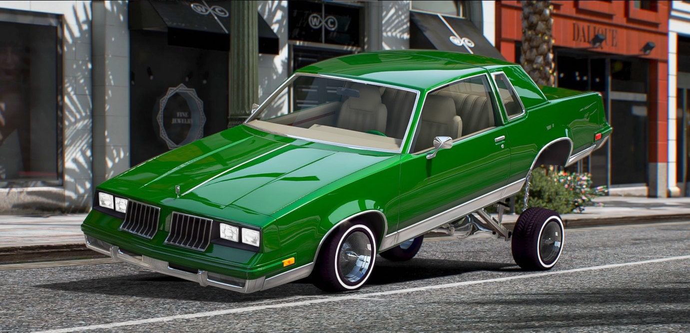 Oldsmobile 1984 Cutty Lowrider Fivem Grand Theft Auto 5 Optimized Mod ...